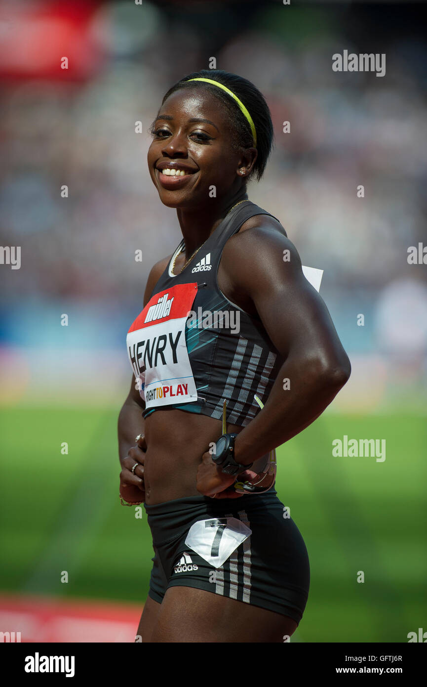 LONDON, ENGLAND - JULY 22: Desiree Henry women's 100m Day Two of the ...