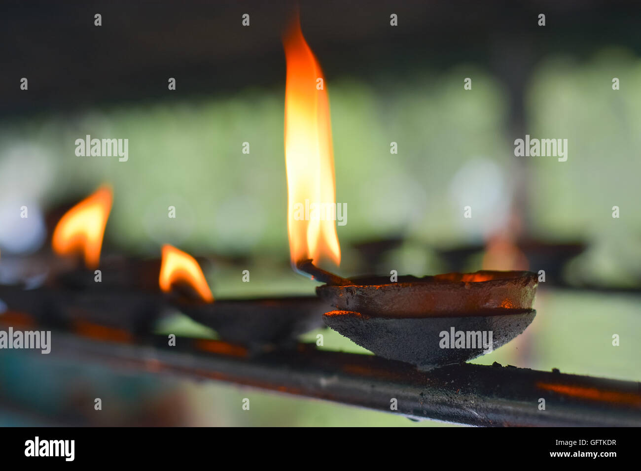 Traditional Sri Lankan Clay Oil Lamps Stock Photo - Alamy