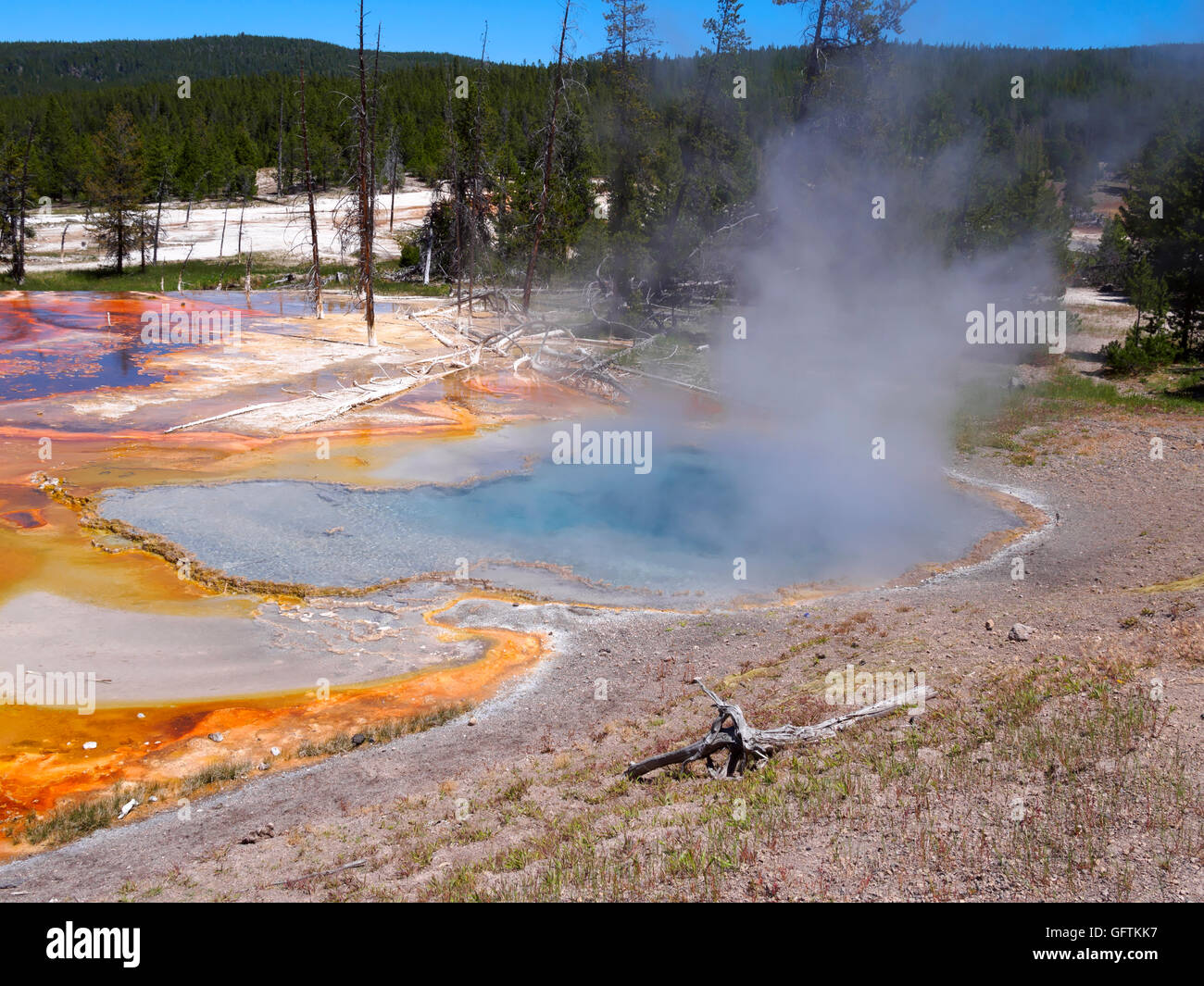 Firehole Spring, Yellowstone National Park Stock Photo - Alamy