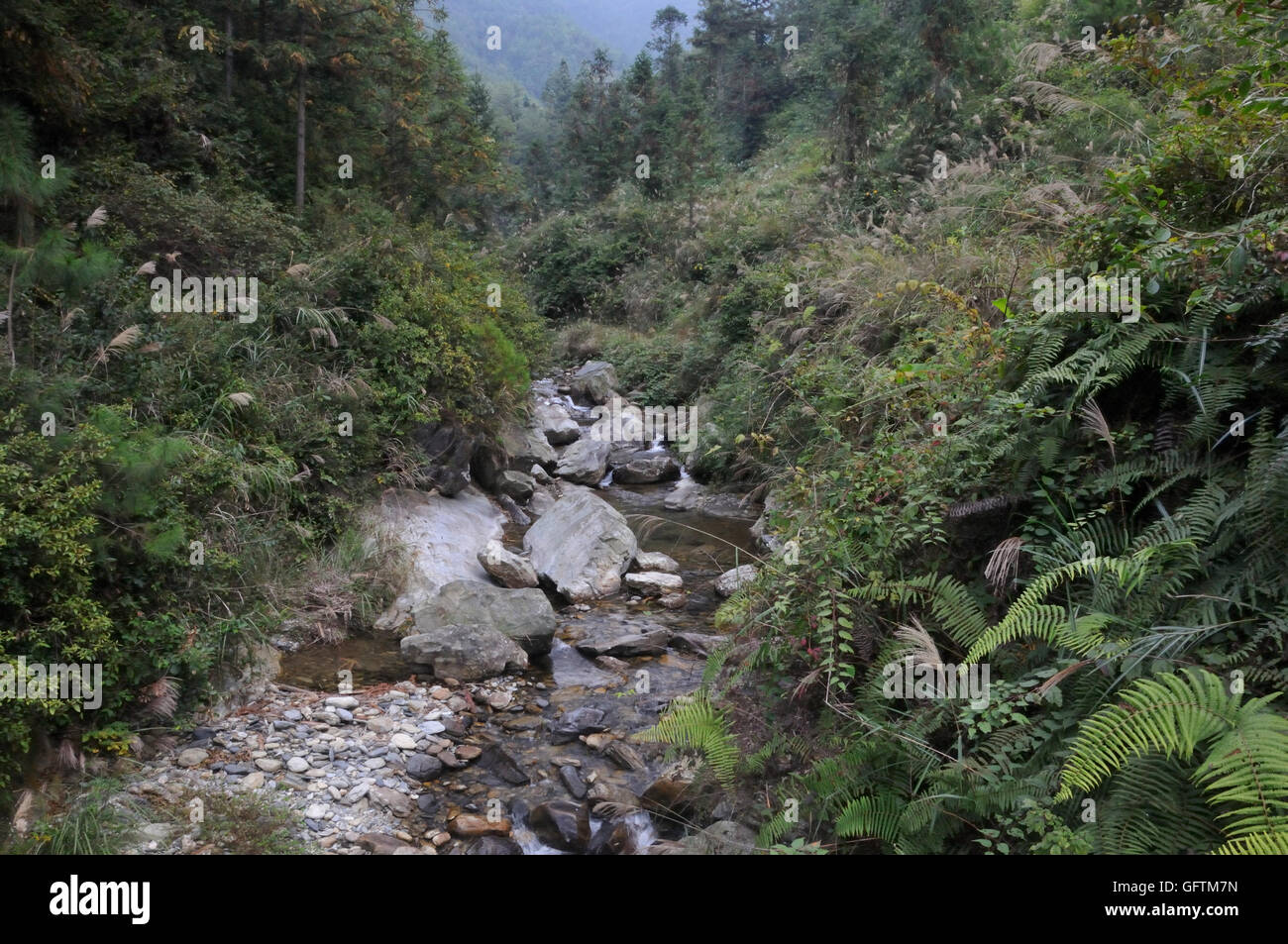 Small River Upstream from Xijiang, Guizhou Stock Photo - Alamy