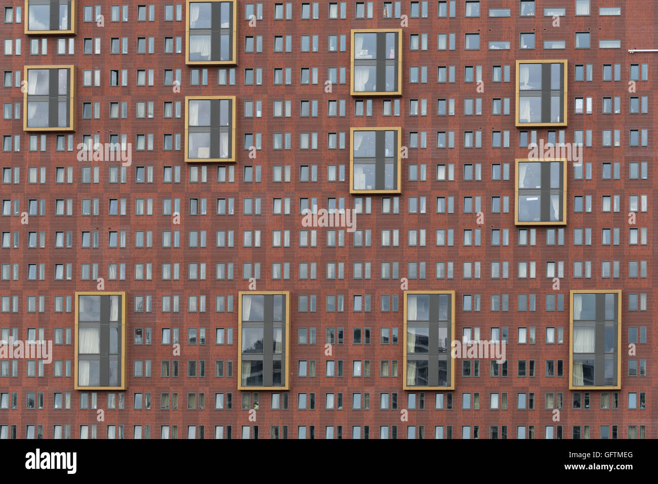 Repeating pattern. Abstract window detail of Unite Stratford One ...