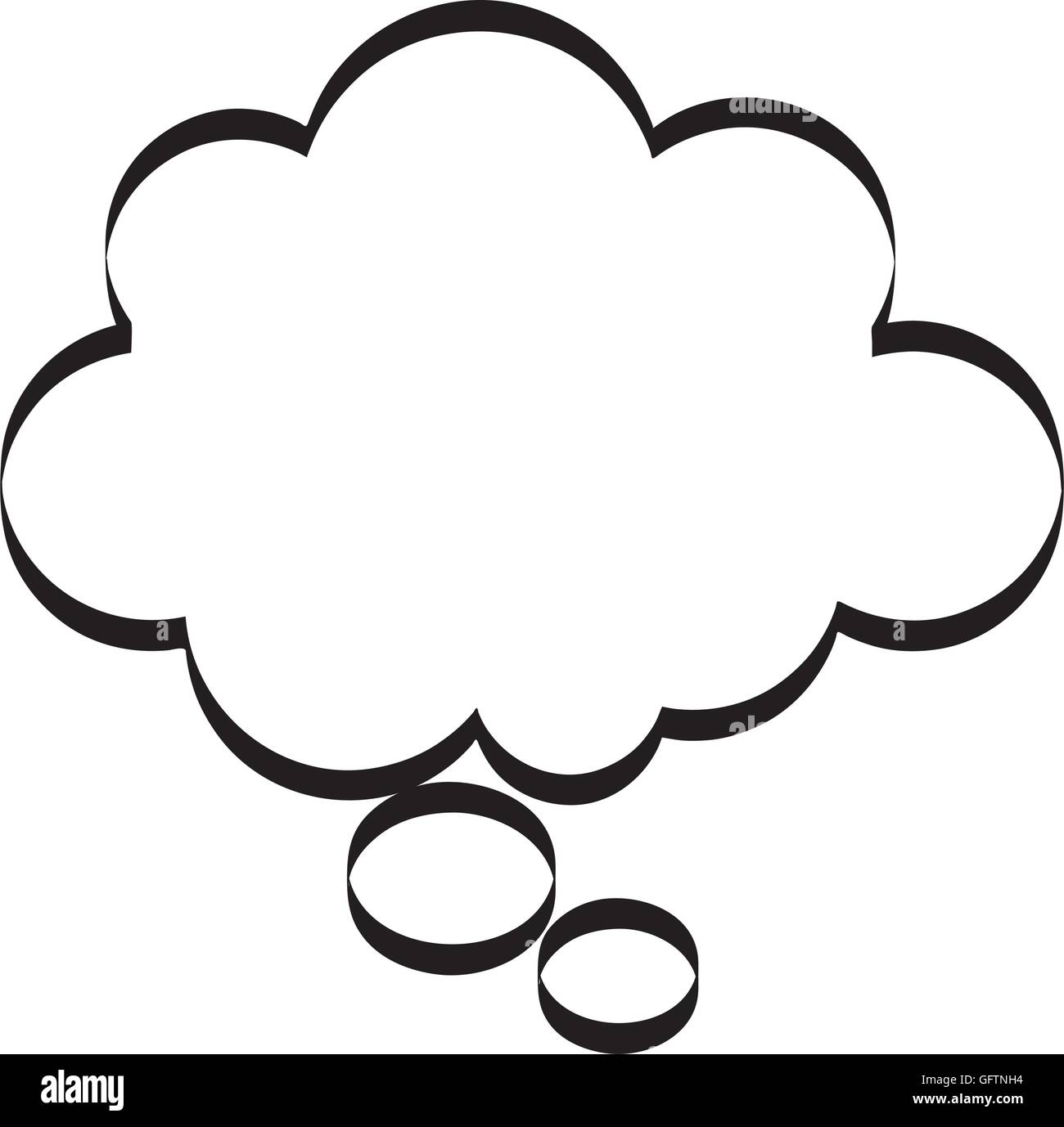 speech bubble monochrome message icon Stock Vector Image & Art - Alamy