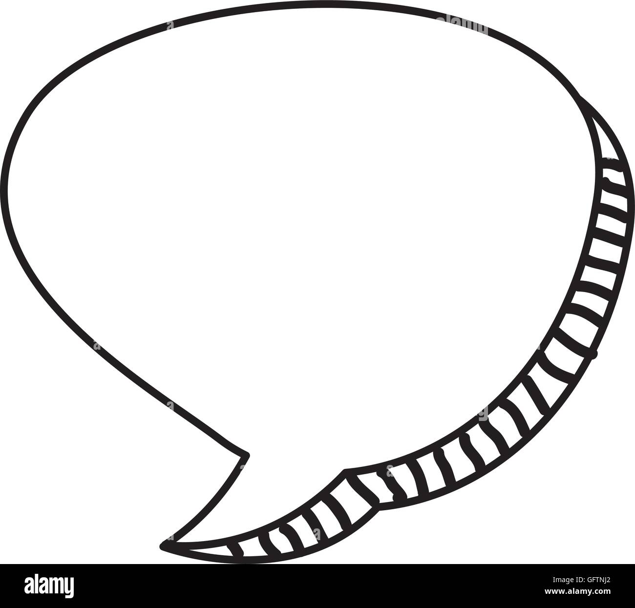 speech bubble monochrome message icon Stock Vector Image & Art - Alamy