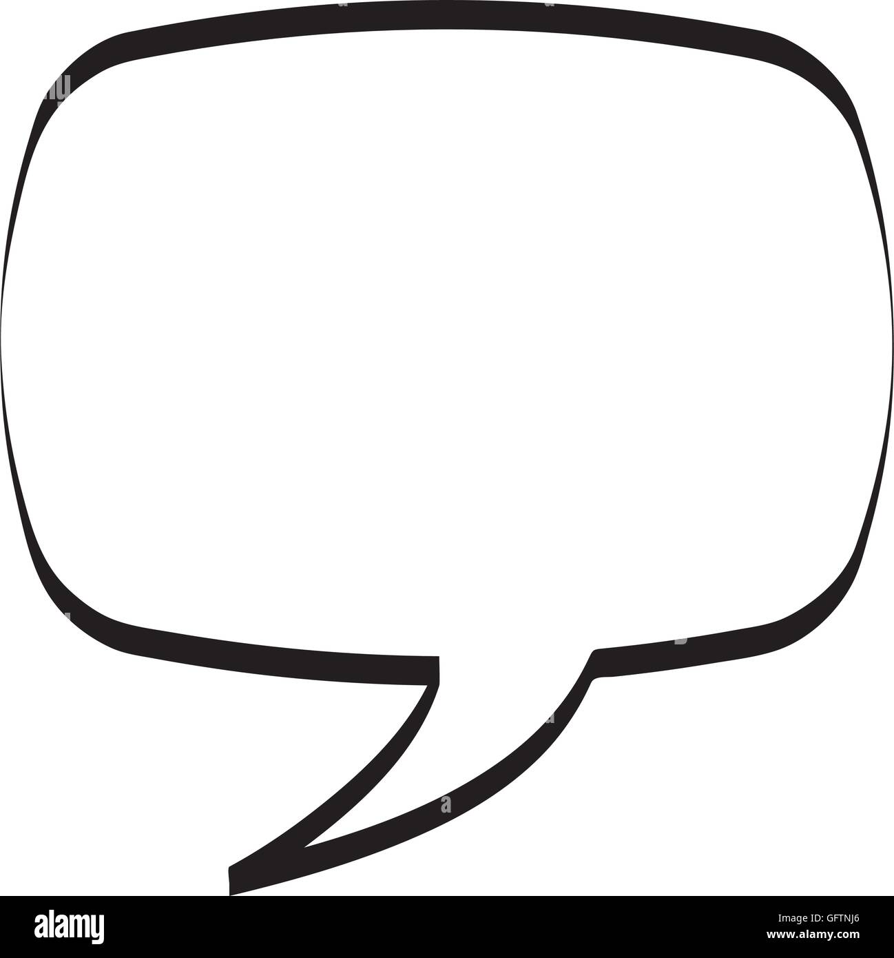 speech bubble monochrome message icon Stock Vector Image & Art - Alamy
