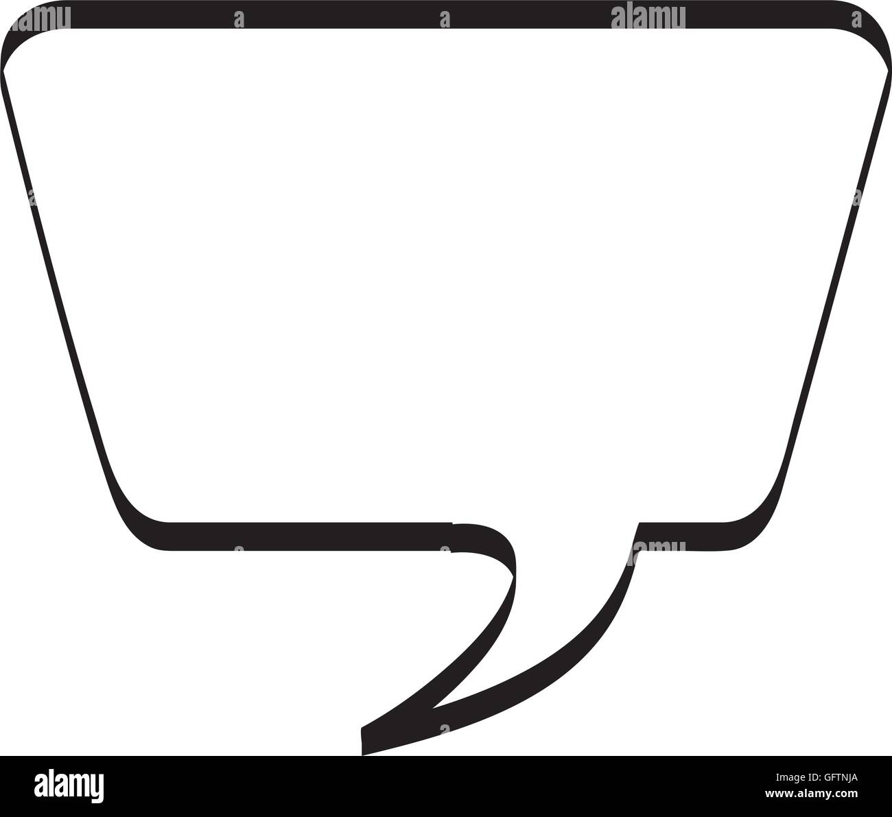 speech bubble monochrome message icon Stock Vector Image & Art - Alamy