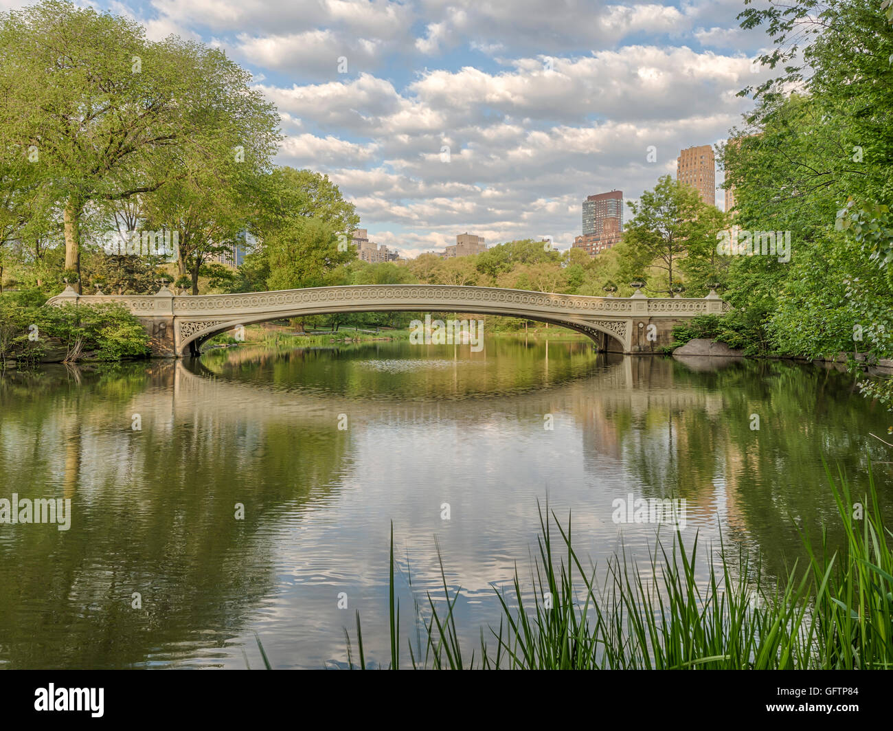 The Bow Bridge is a cast iron bridge located in Central Park, New York ...