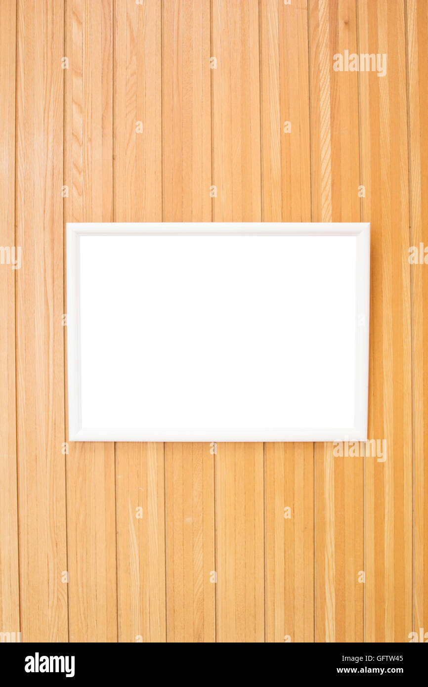 Empty wooden frame wall hi-res stock photography and images - Alamy