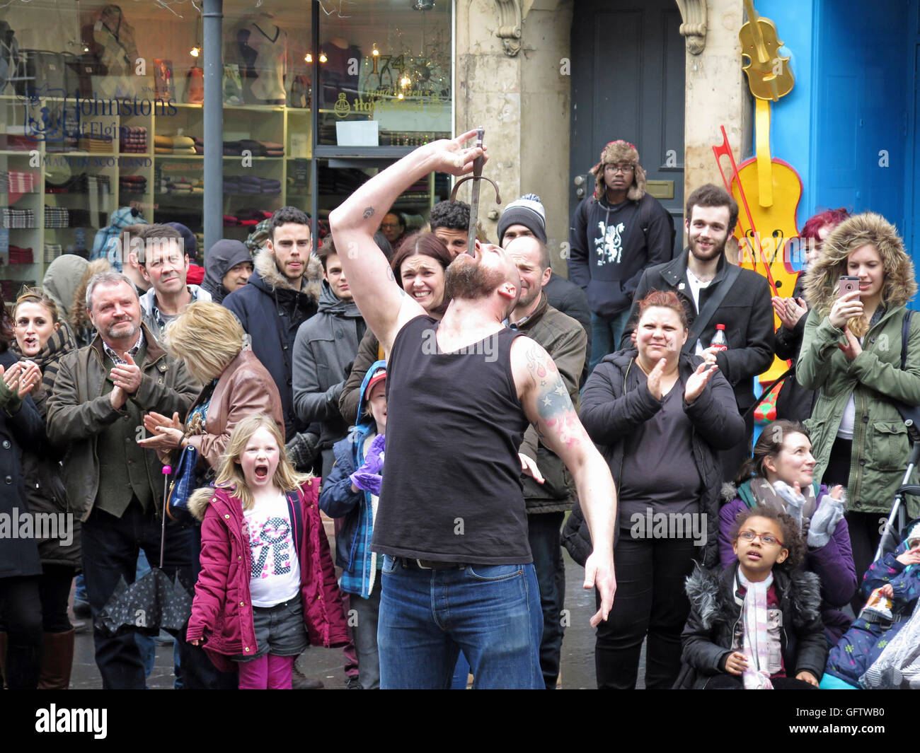 Sword swallower hi-res stock photography and images - Alamy