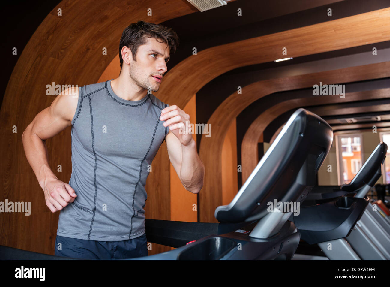 Young sportive man jogging on hi-res stock photography and images - Alamy