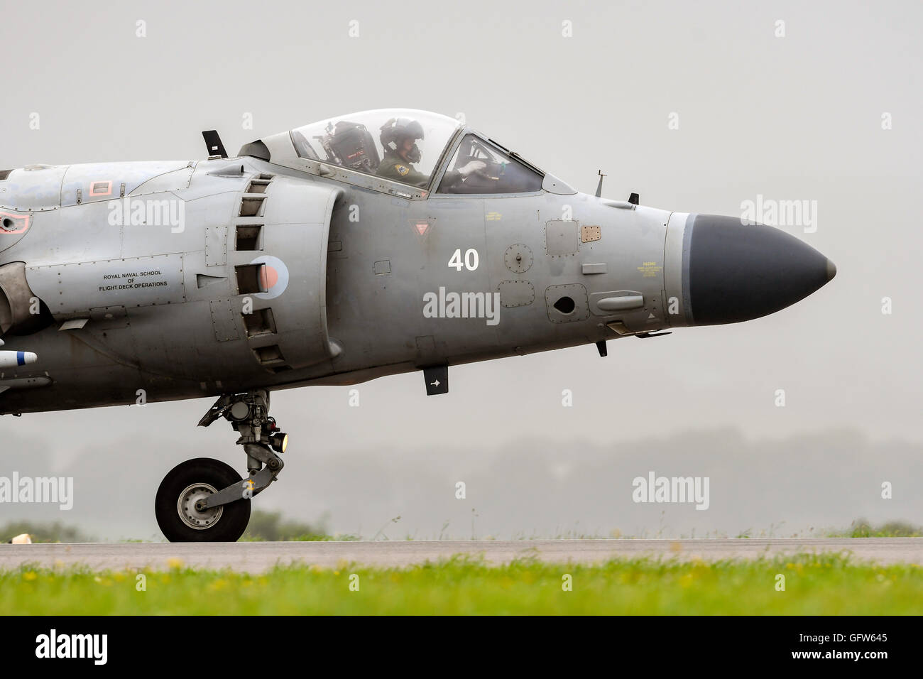Royal Navy Sea Harrier Jump Jet took part in RNAS Culdrose Air Day ...
