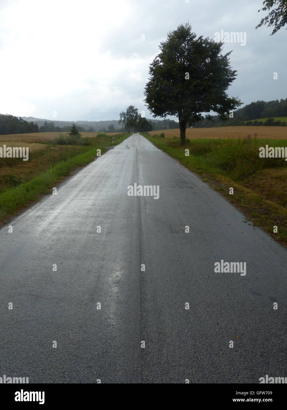 Slippery when wet road hi-res stock photography and images - Alamy