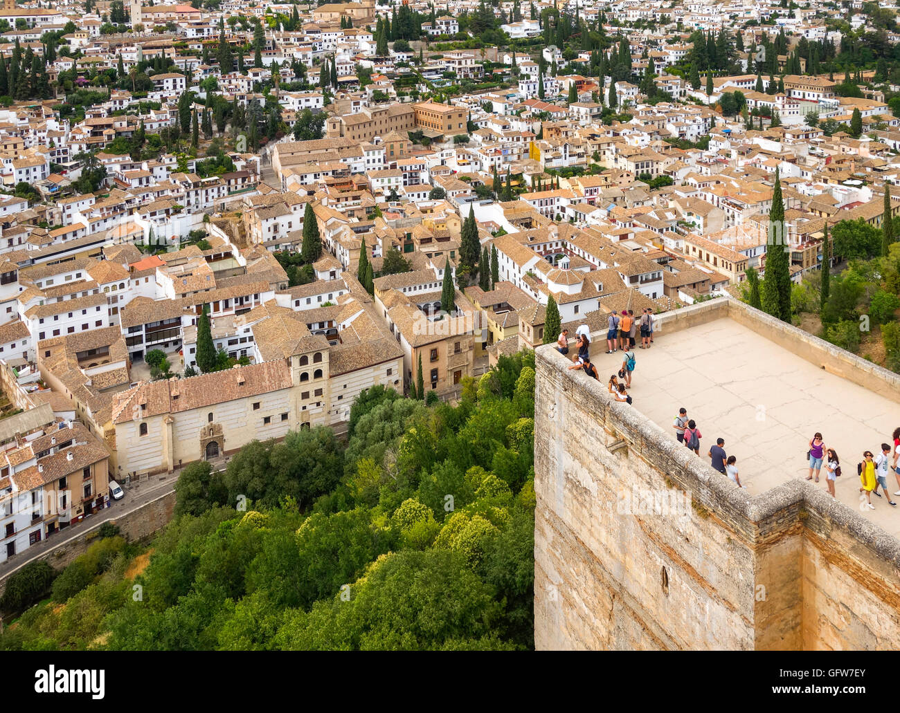 View historic moorish buildings albaicin district granada hi-res stock ...