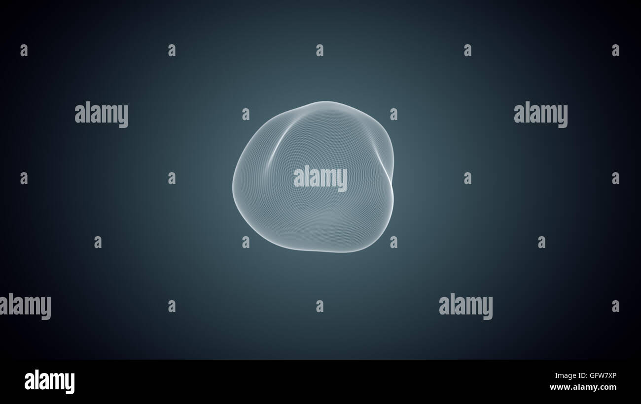 Metamorphose Of Amorphous Shape From Dots And Lines Abstract Animation Of Future Shape Stock