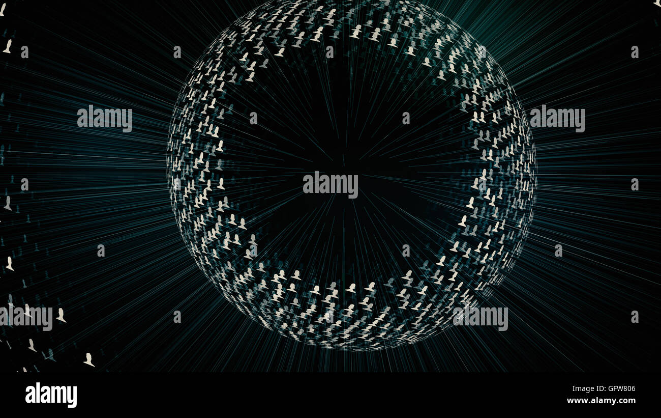 growing connections between of men and women, illustration of network ...