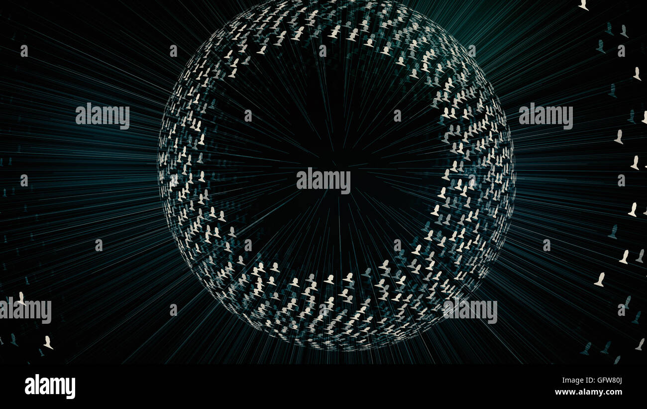 growing connections between of men and women, illustration of network ...