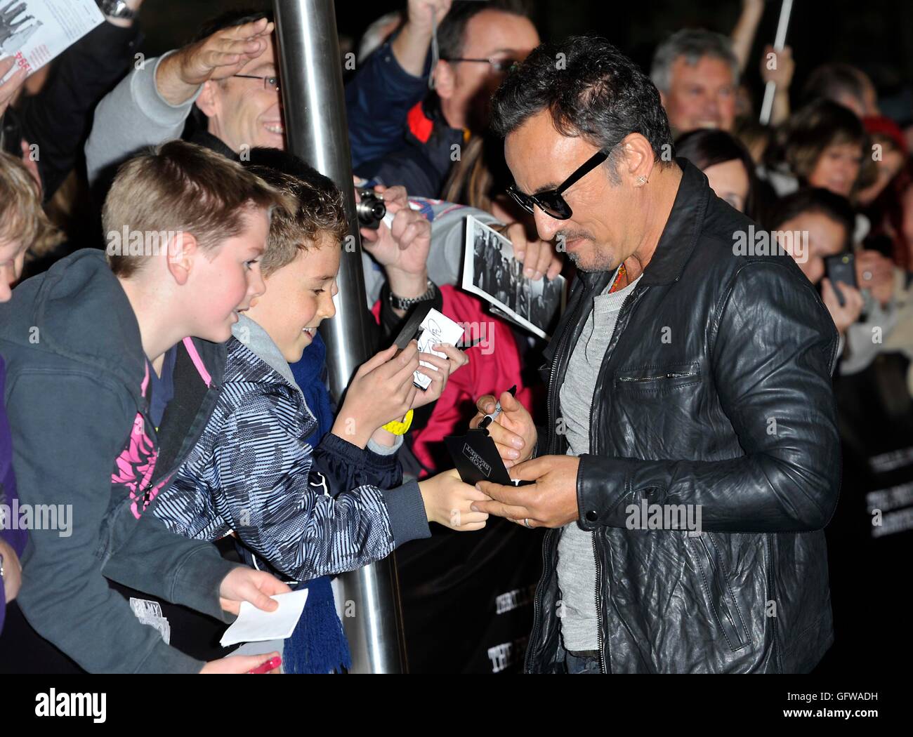 Bruce springsteen uk screening of the promise hi-res stock photography ...