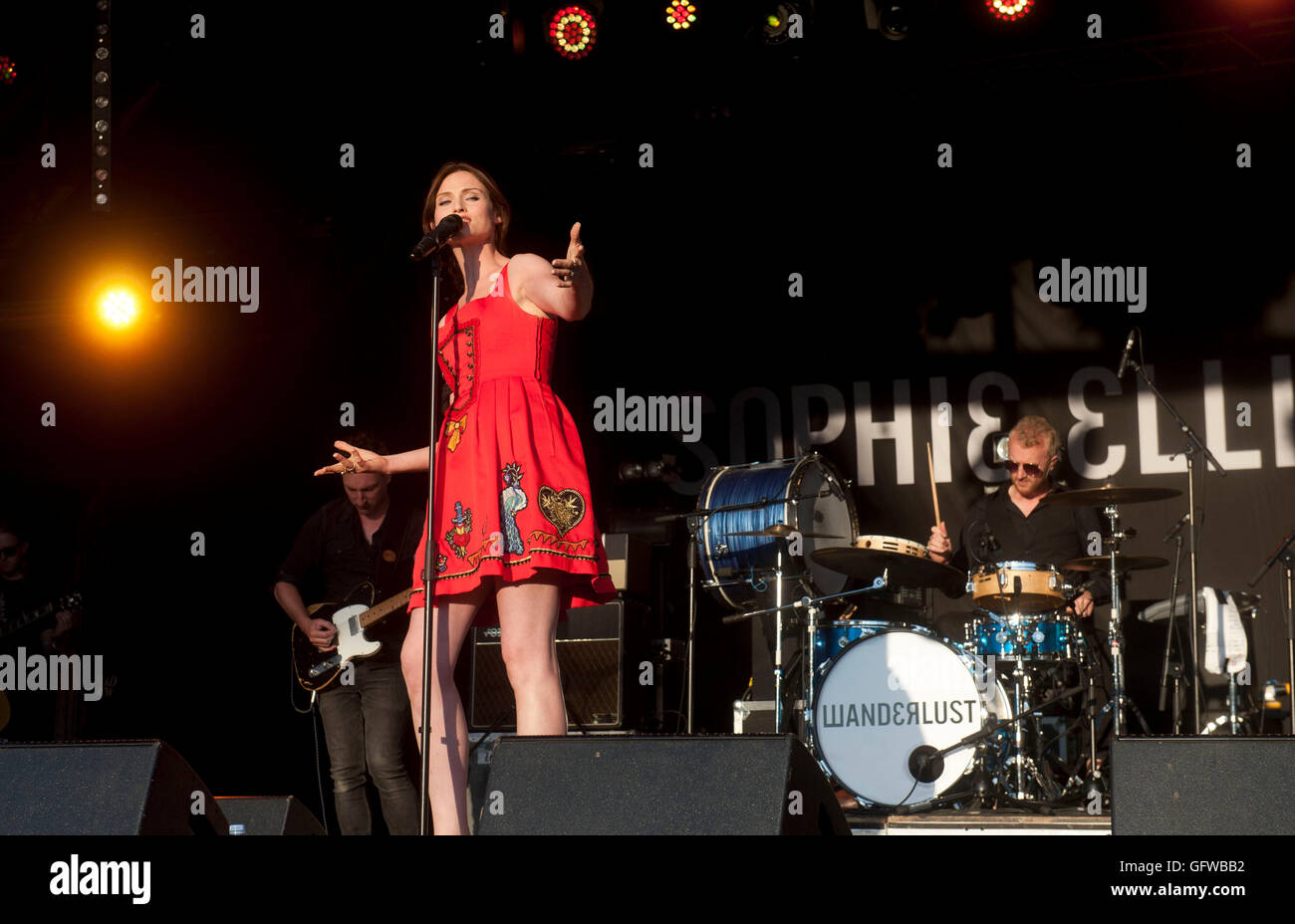 Sophie Ellis Bextor on stage at Camp Bestival Lulworth Castle & Park ...