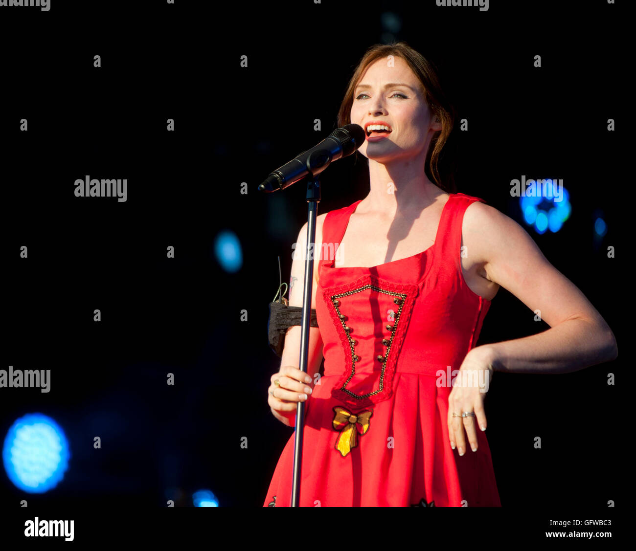 Sophie Ellis Bextor on stage at Camp Bestival Lulworth Castle & Park ...