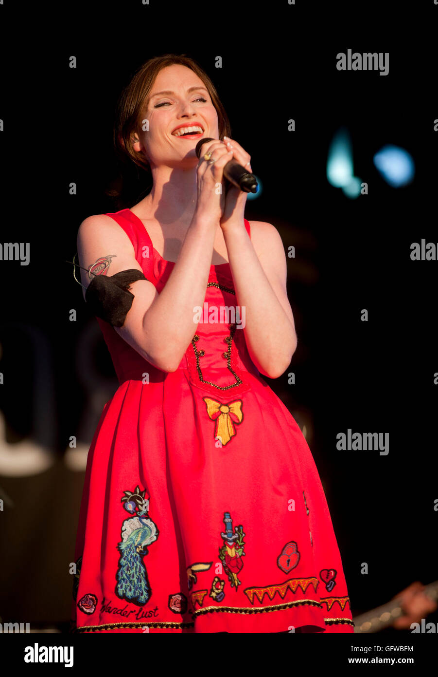 Sophie Ellis Bextor on stage at Camp Bestival Lulworth Castle & Park ...