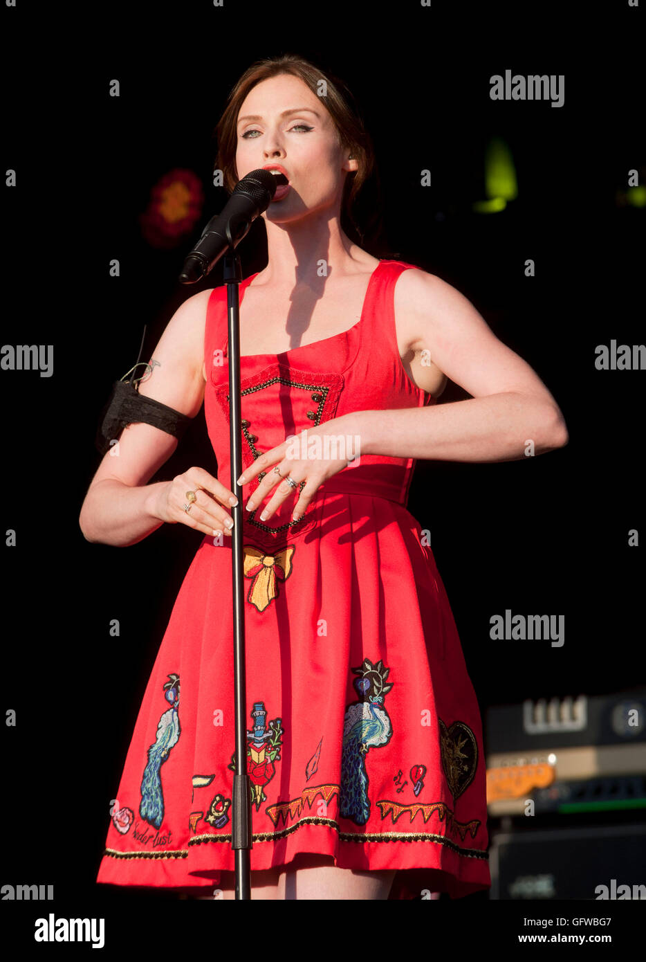 Sophie Ellis Bextor on stage at Camp Bestival Lulworth Castle & Park ...