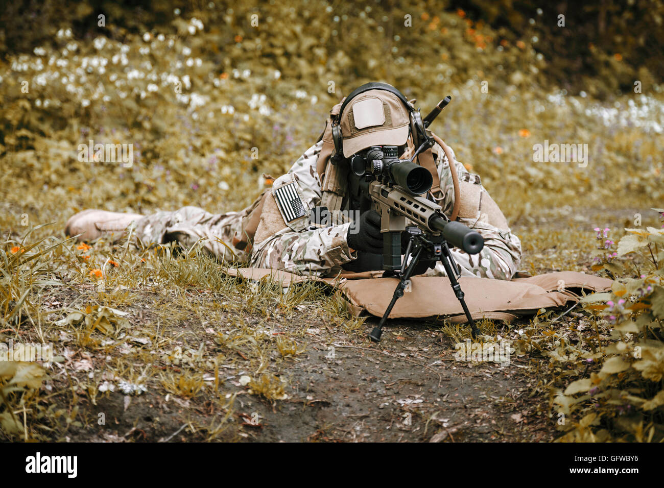 Green Berets sniper Stock Photo - Alamy