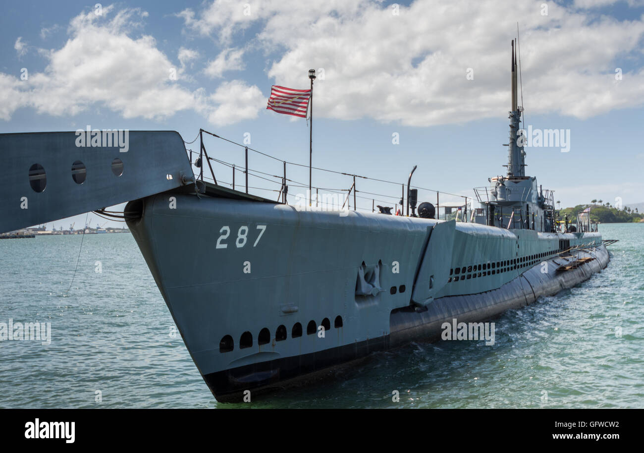 USS Bowfin Submarine,second world war. Pearl harbor (Oahu - Hawaii ...