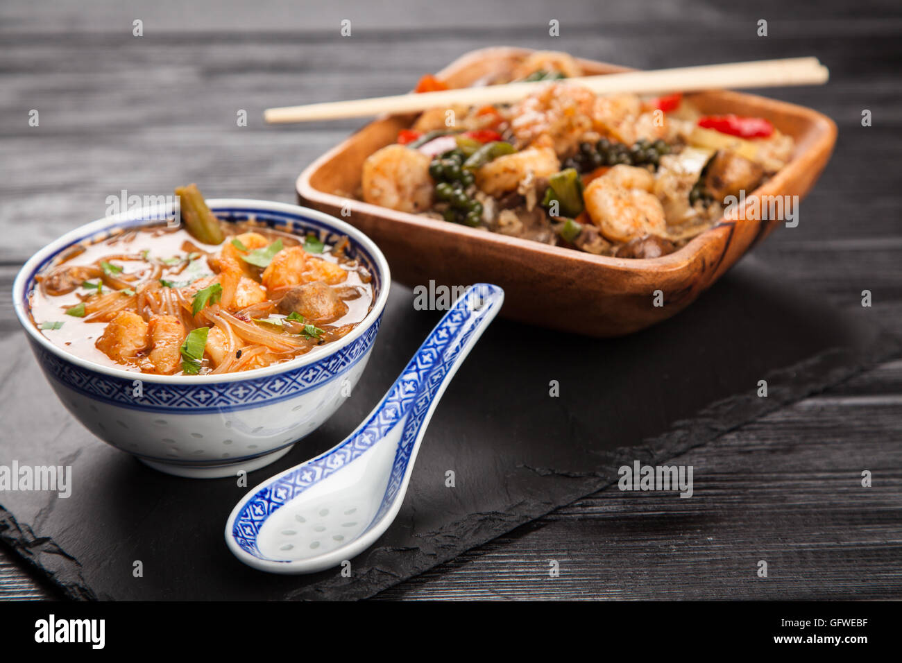 Food asian soup rice hi-res stock photography and images - Alamy