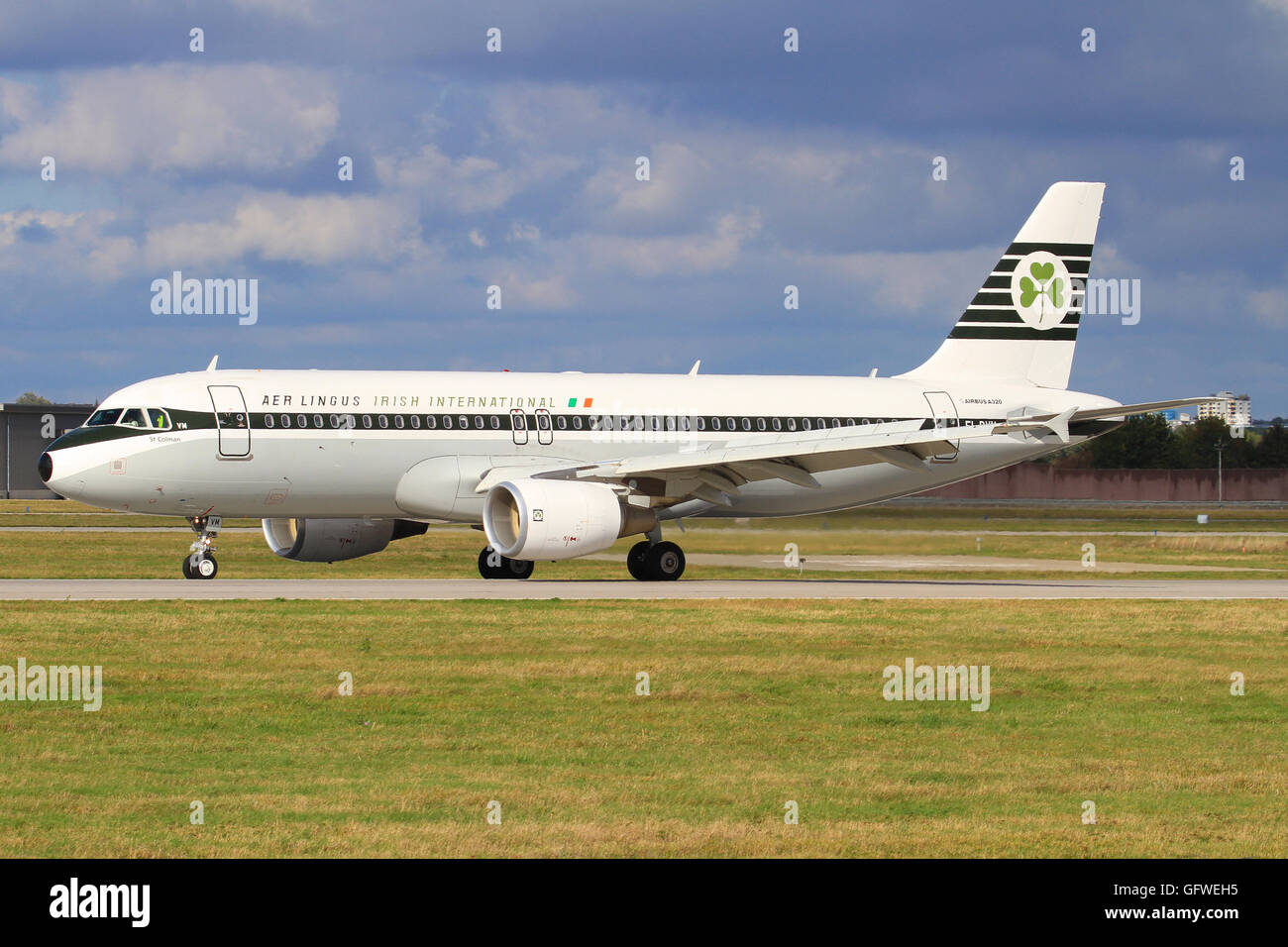 Stuttgart/Germany July 18, 2015:Airbus 320 from Aer Lingus with the ...