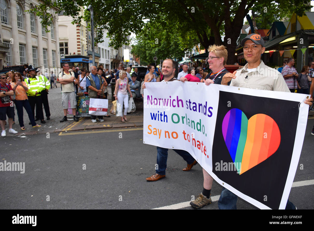 Clive Lewis MP, Norwich Pride 30 July 2016 UK Stock Photo - Alamy