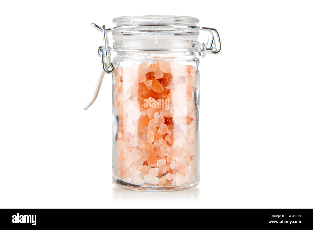 Salt in a glass Stock Photo - Alamy
