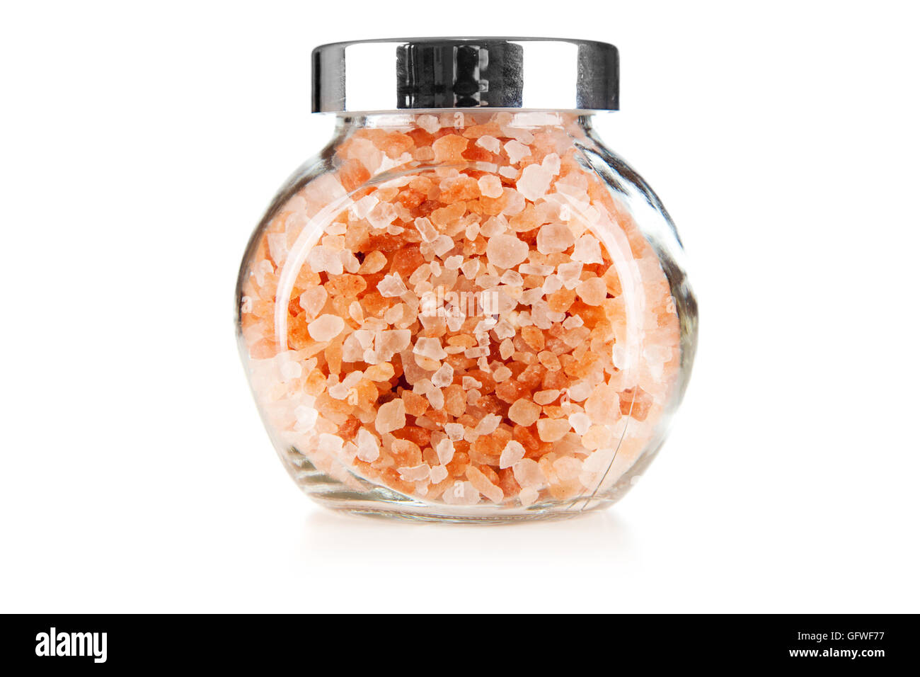 Salt crystals in glass Cut Out Stock Images & Pictures - Alamy