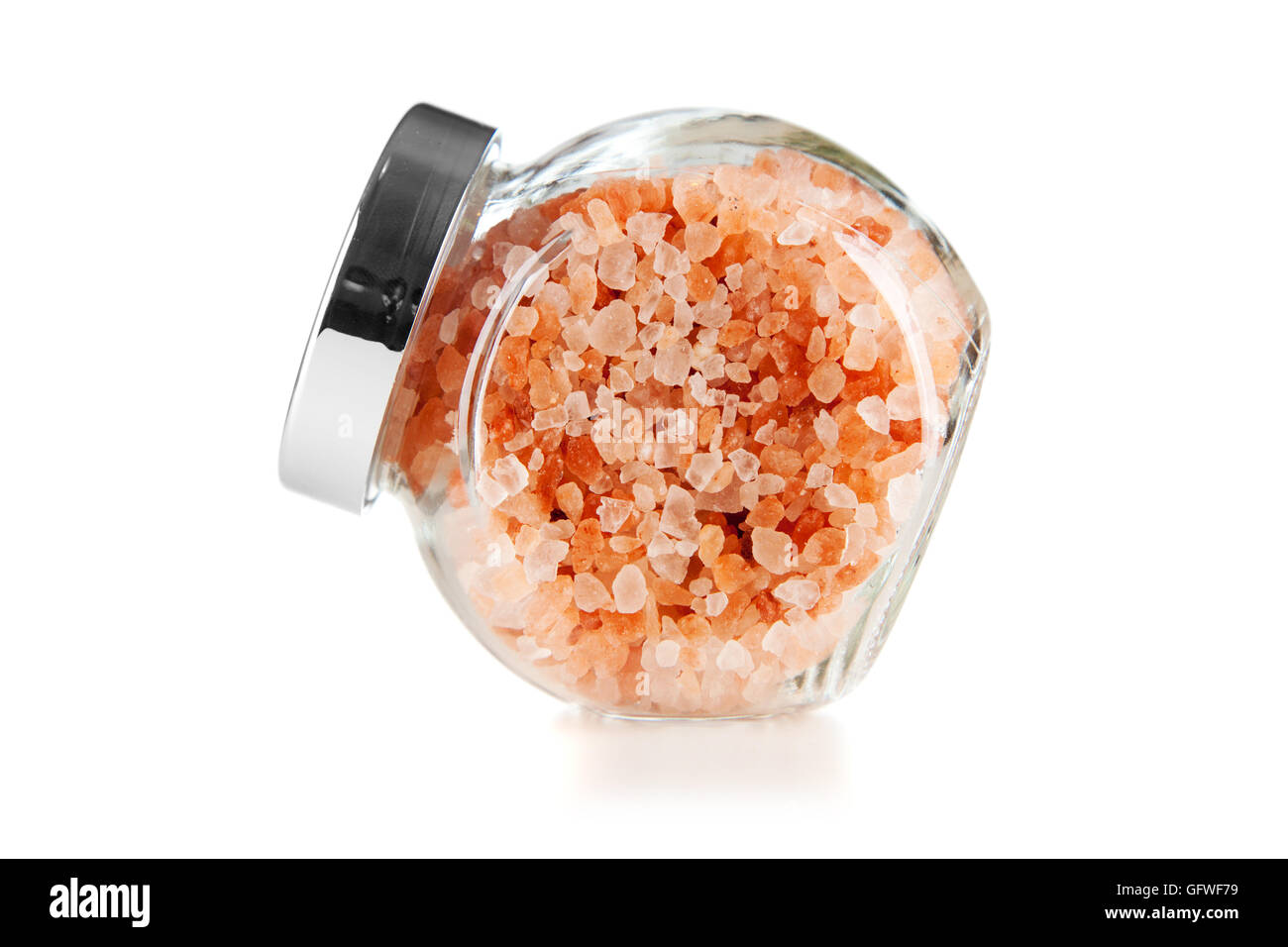 Salt in a glass Stock Photo - Alamy
