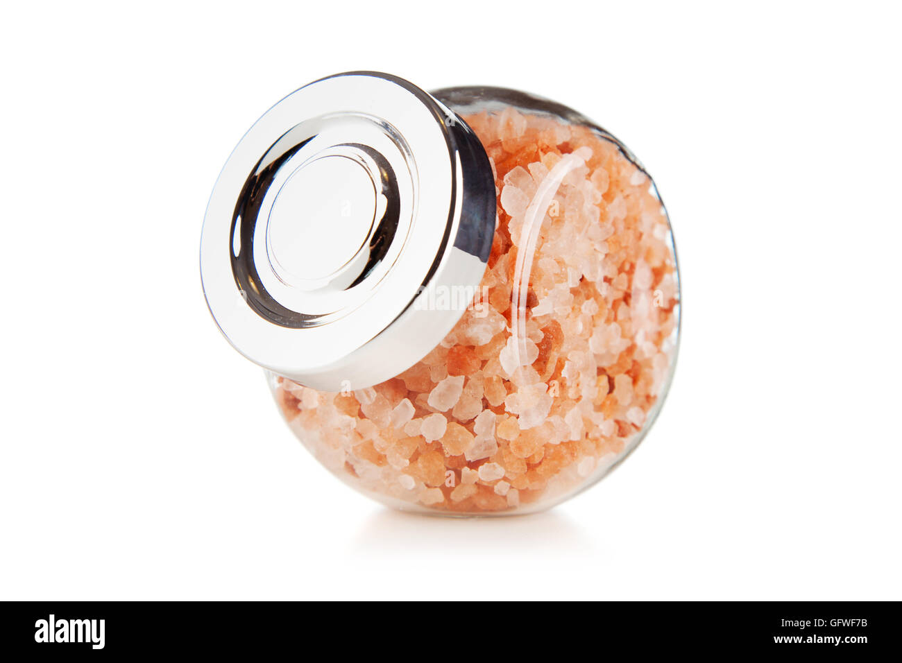 Salt in a glass Stock Photo - Alamy