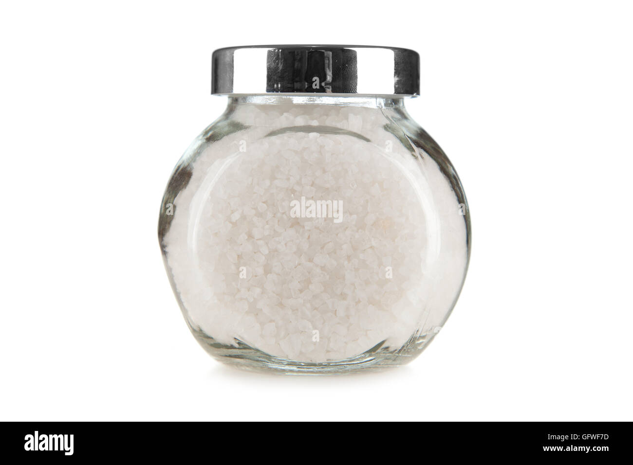 Salt in a glass Stock Photo - Alamy