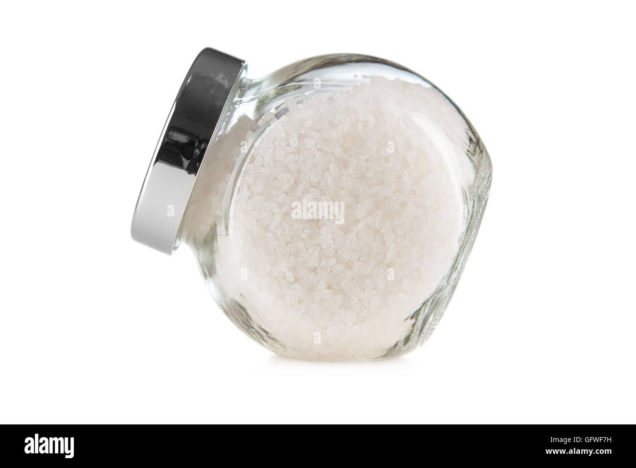 Salt in a glass Stock Photo - Alamy