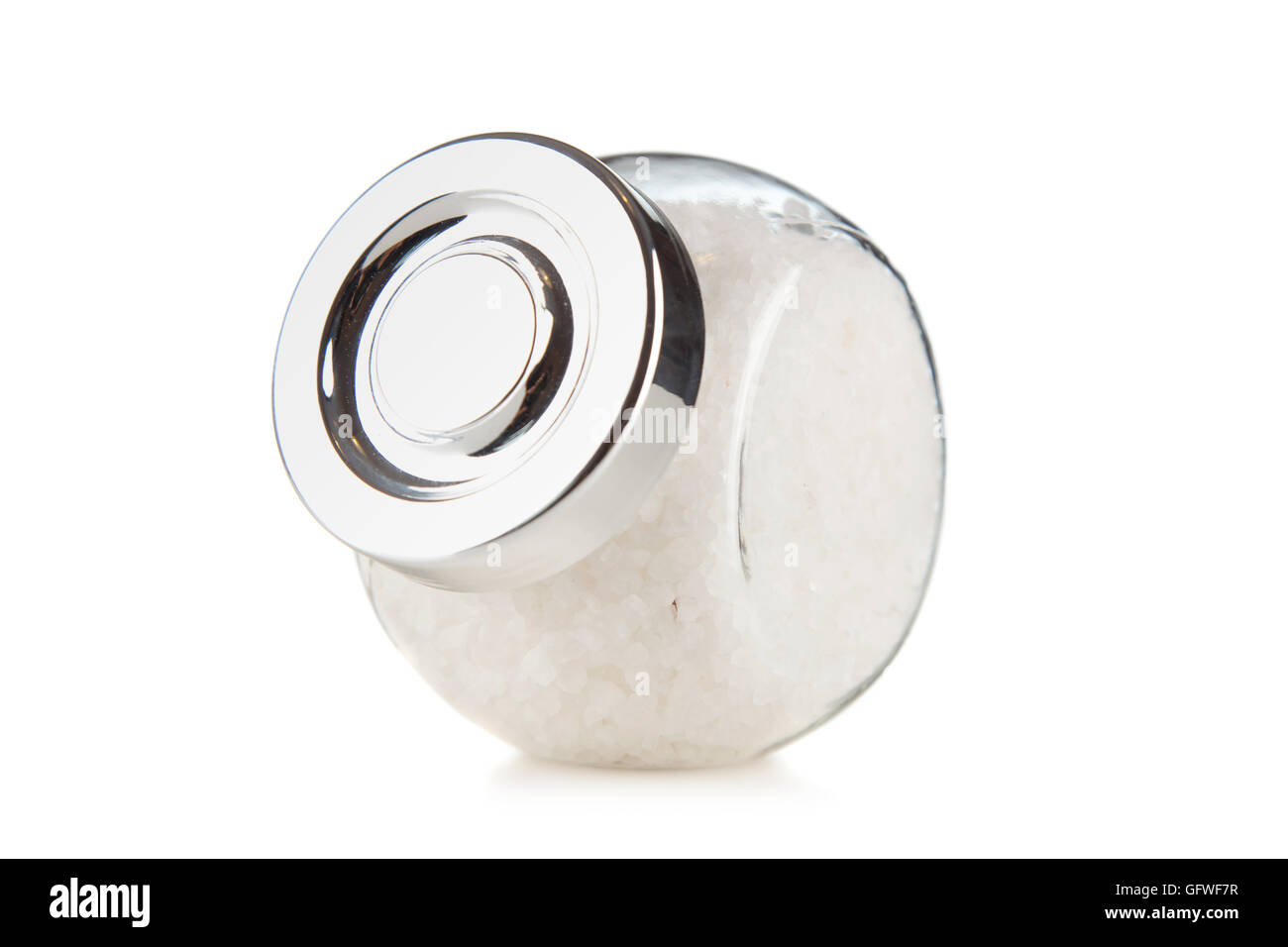 Salt in a glass Stock Photo - Alamy