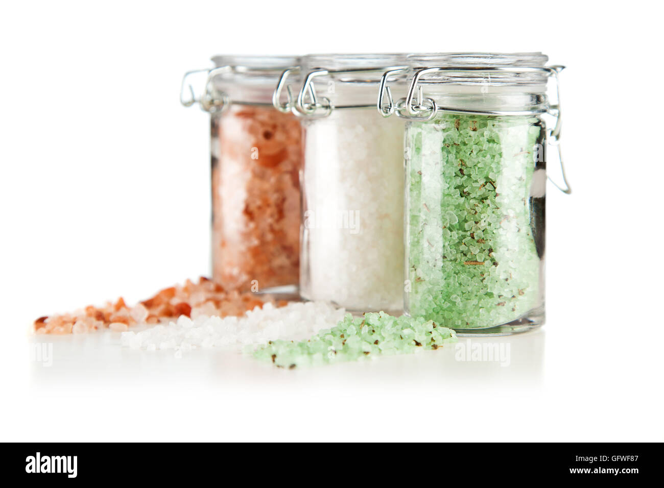 Assortment of salts Stock Photo - Alamy