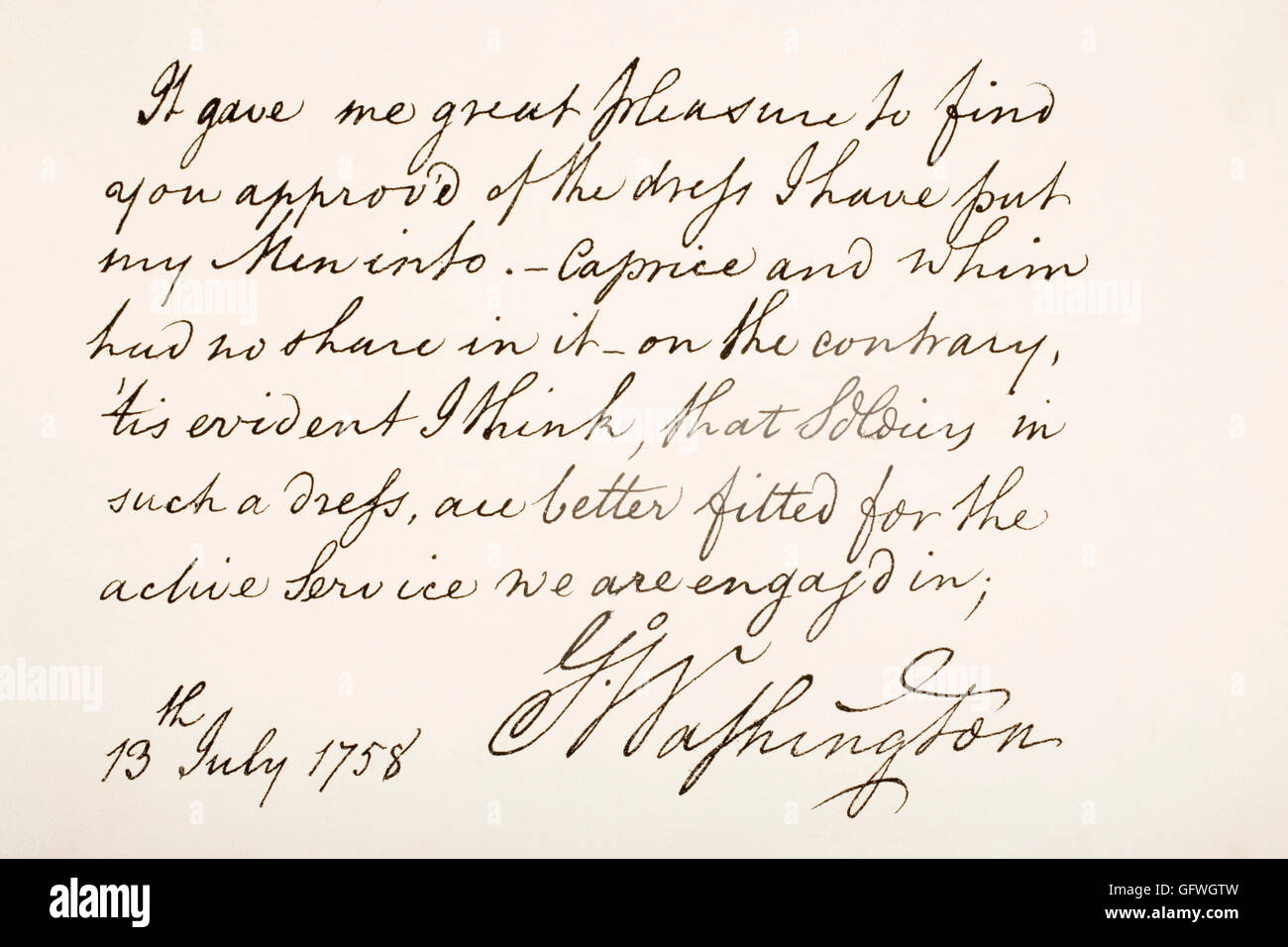 George Washington, 1732 - 1799. First President of the United States of ...