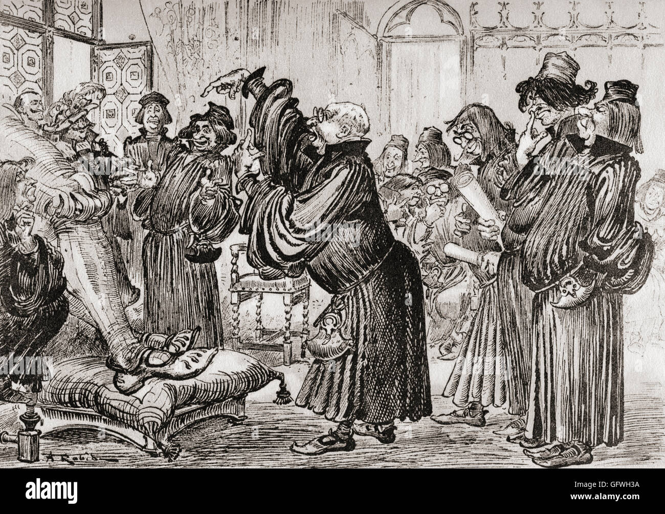 Le Sophiste feut introduict et commença sa harangue en toussant or The ...