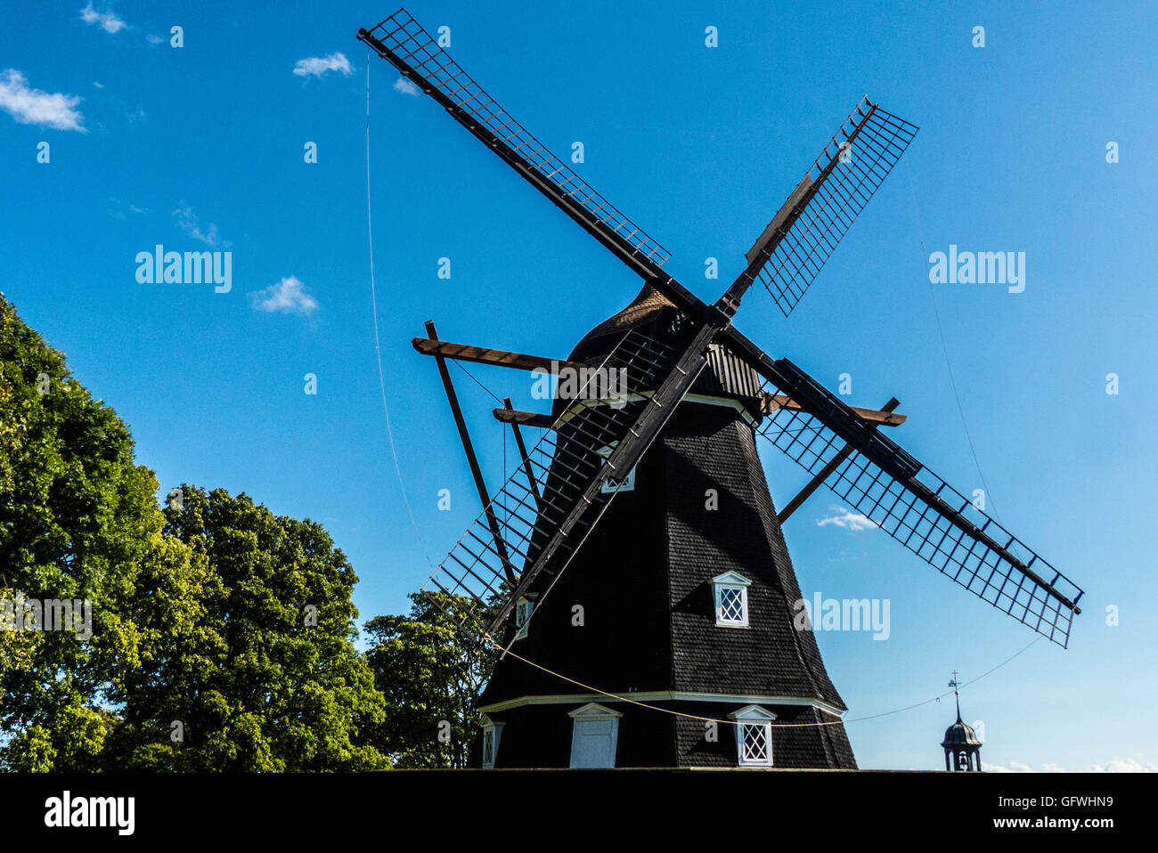 Windmill in Copenhagen,Denmark, traditional windmill Stock Photo - Alamy