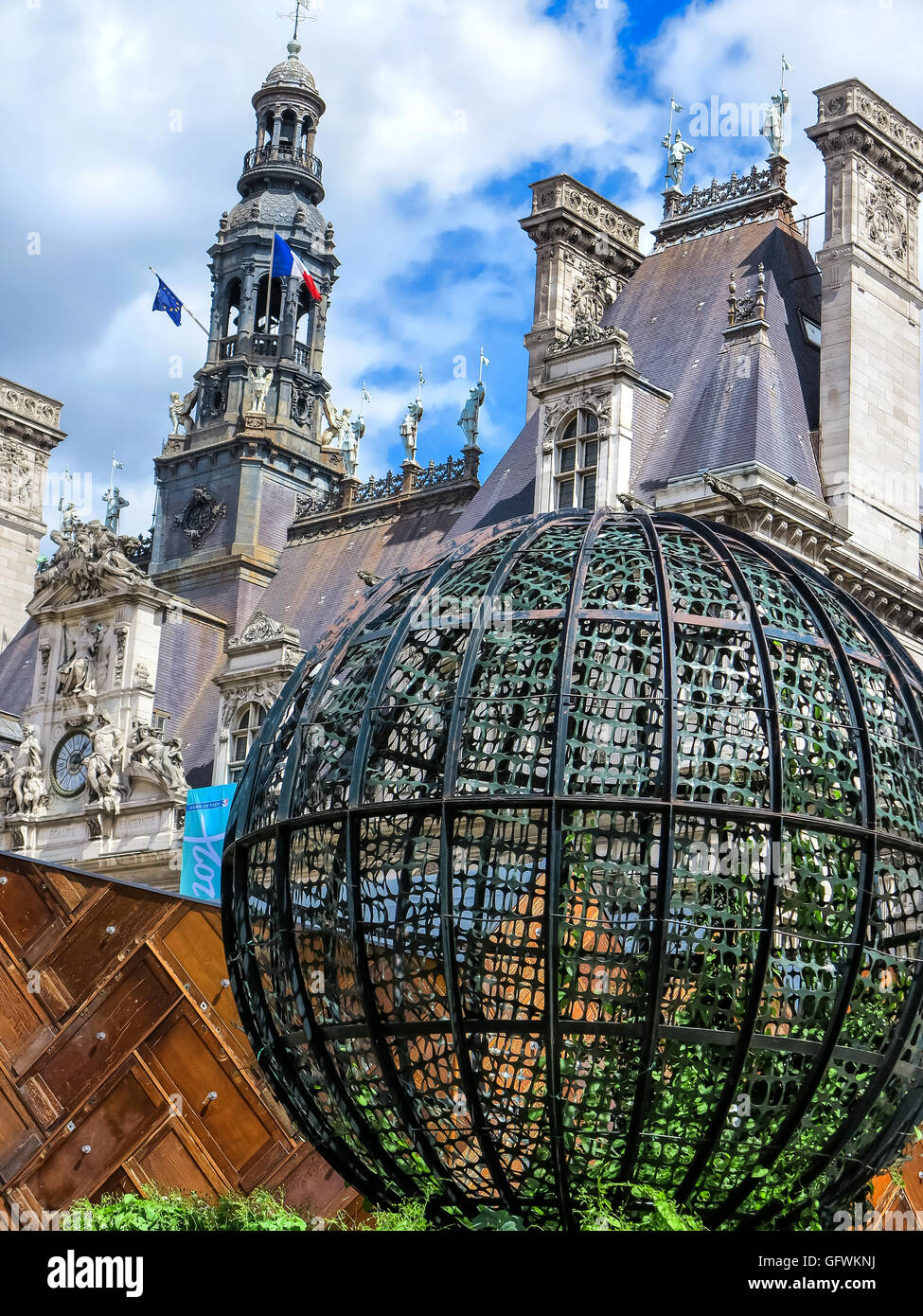 Hotel de Ville-City Hall in Paris Stock Photo - Alamy