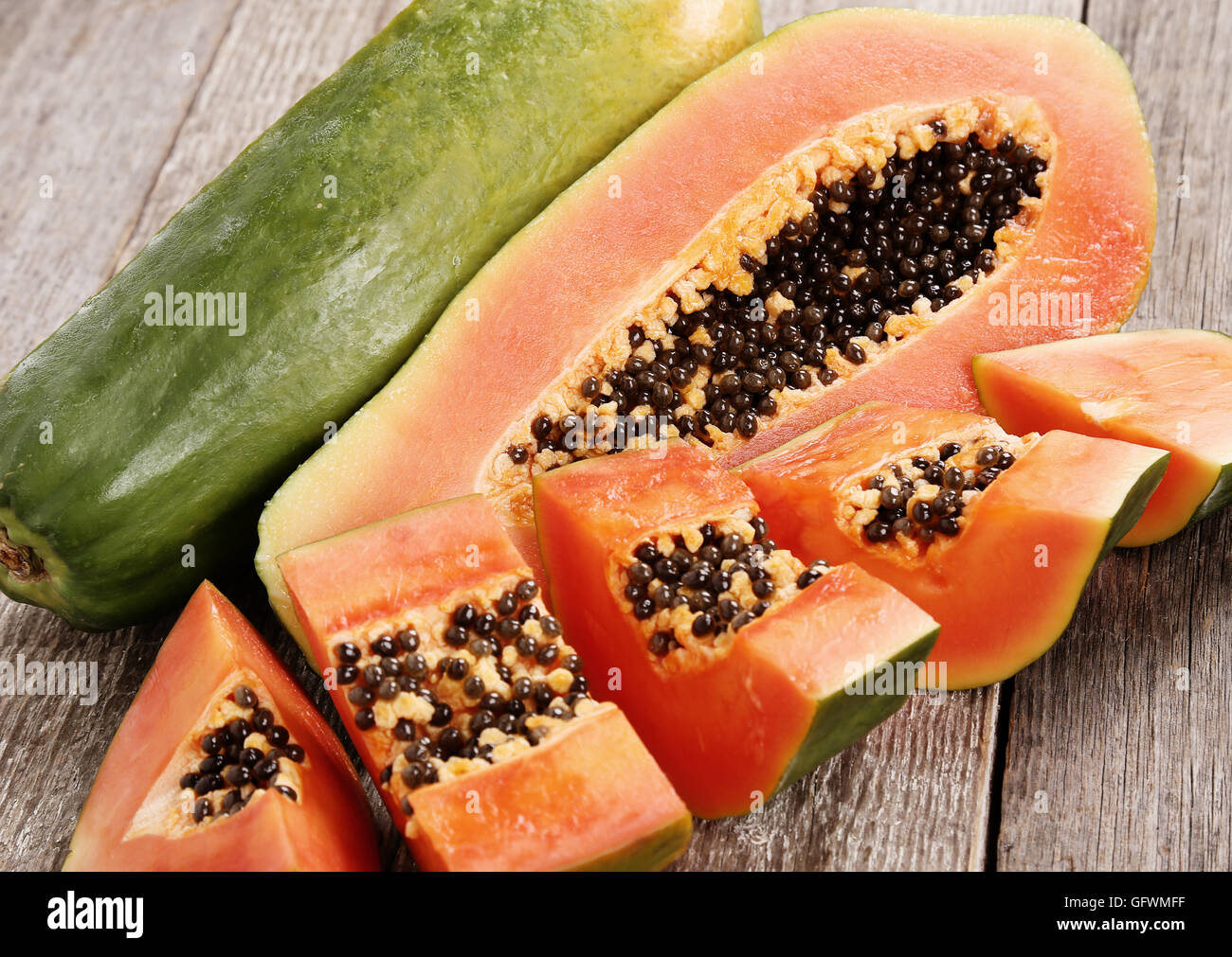 Raw Papaya High Resolution Stock Photography and Images - Alamy