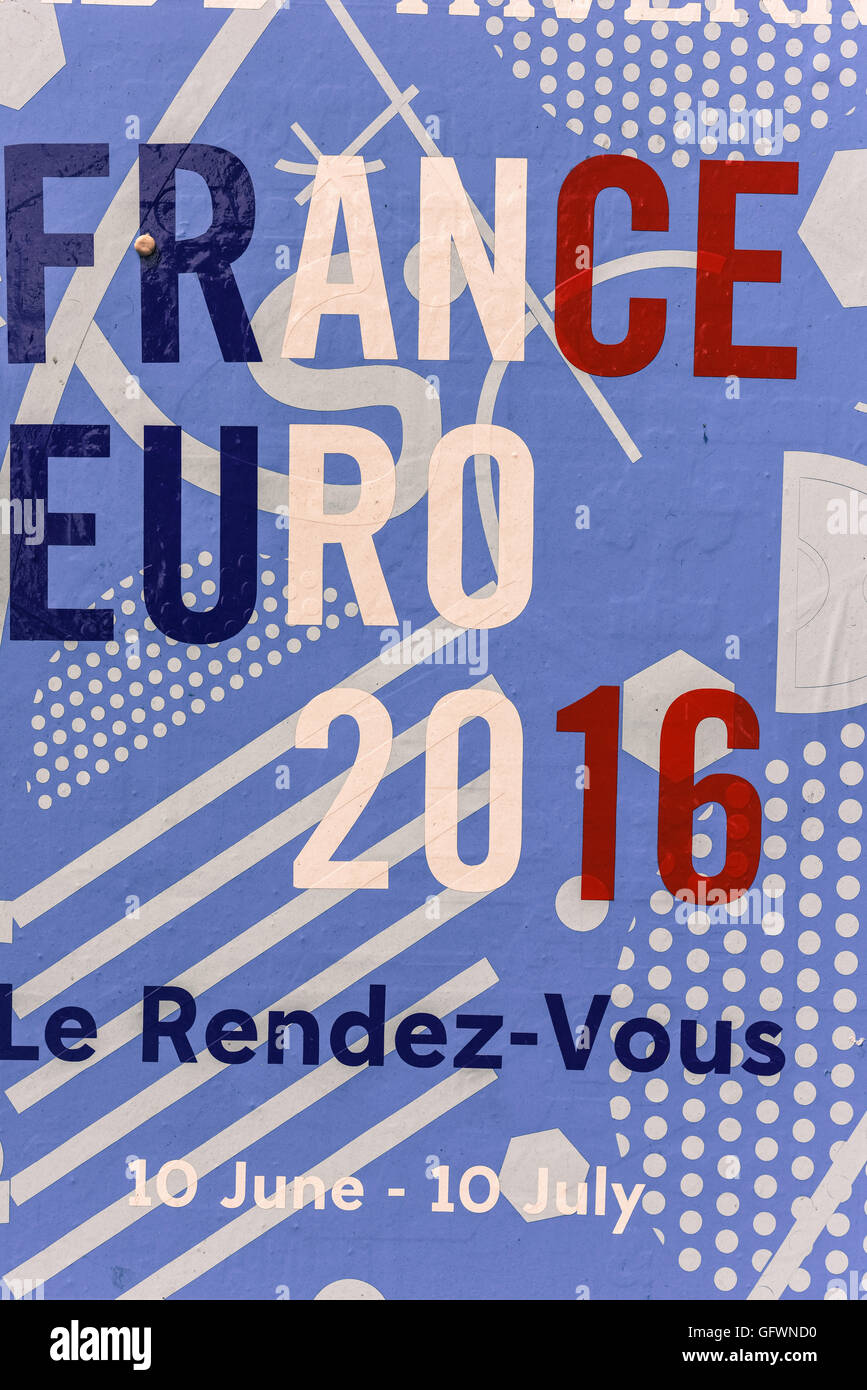France. Euro 2016 sign Stock Photo - Alamy