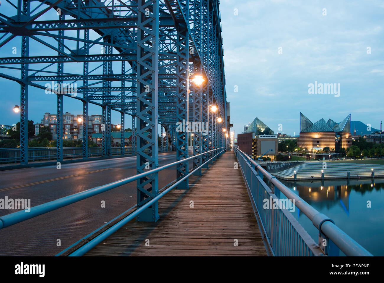 Chattanooga at Night Stock Photo - Alamy