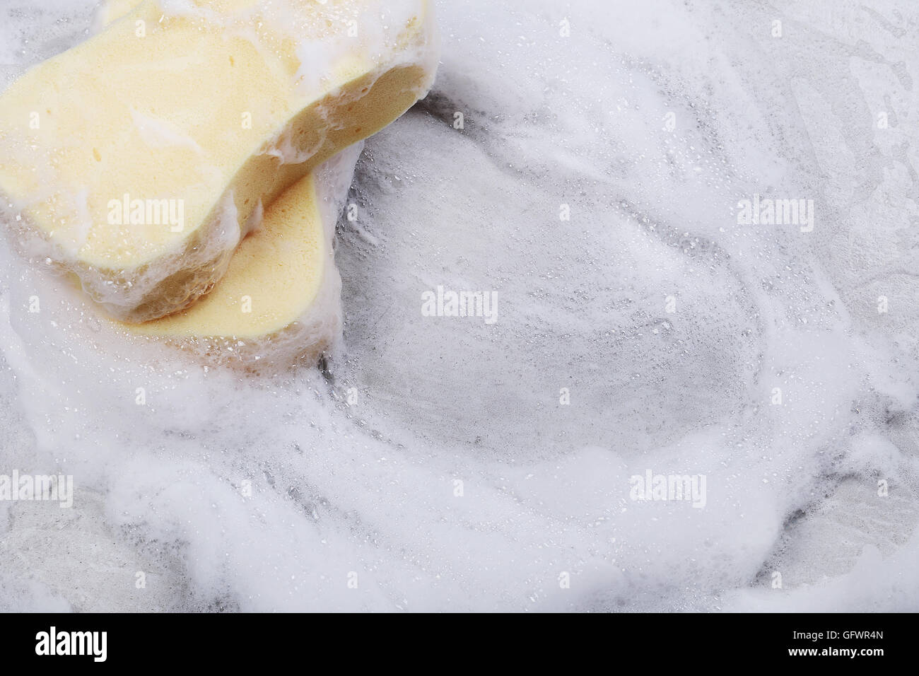 Sponge cleaning suds hi-res stock photography and images - Alamy