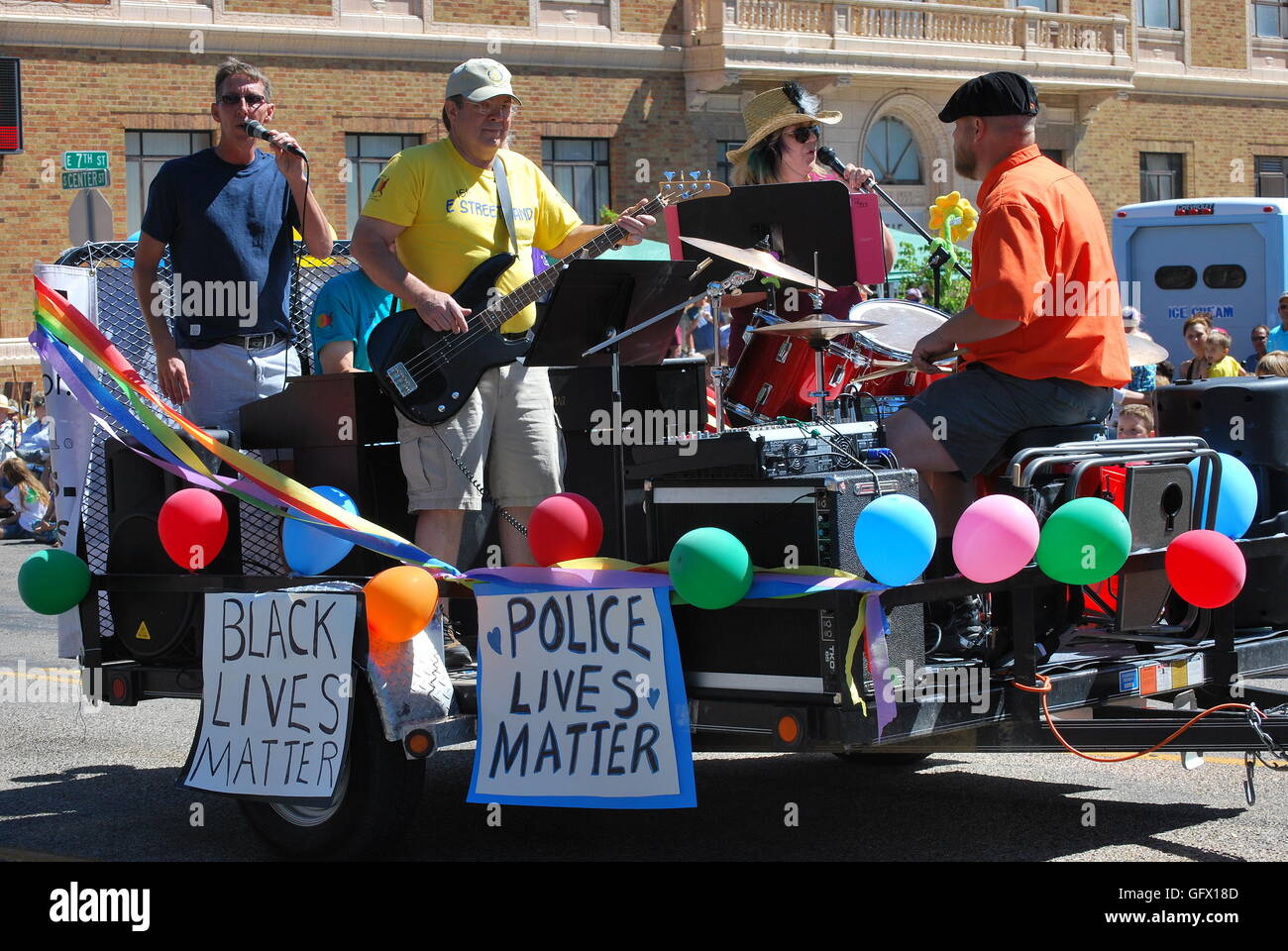 Black, police lives matter Stock Photo - Alamy