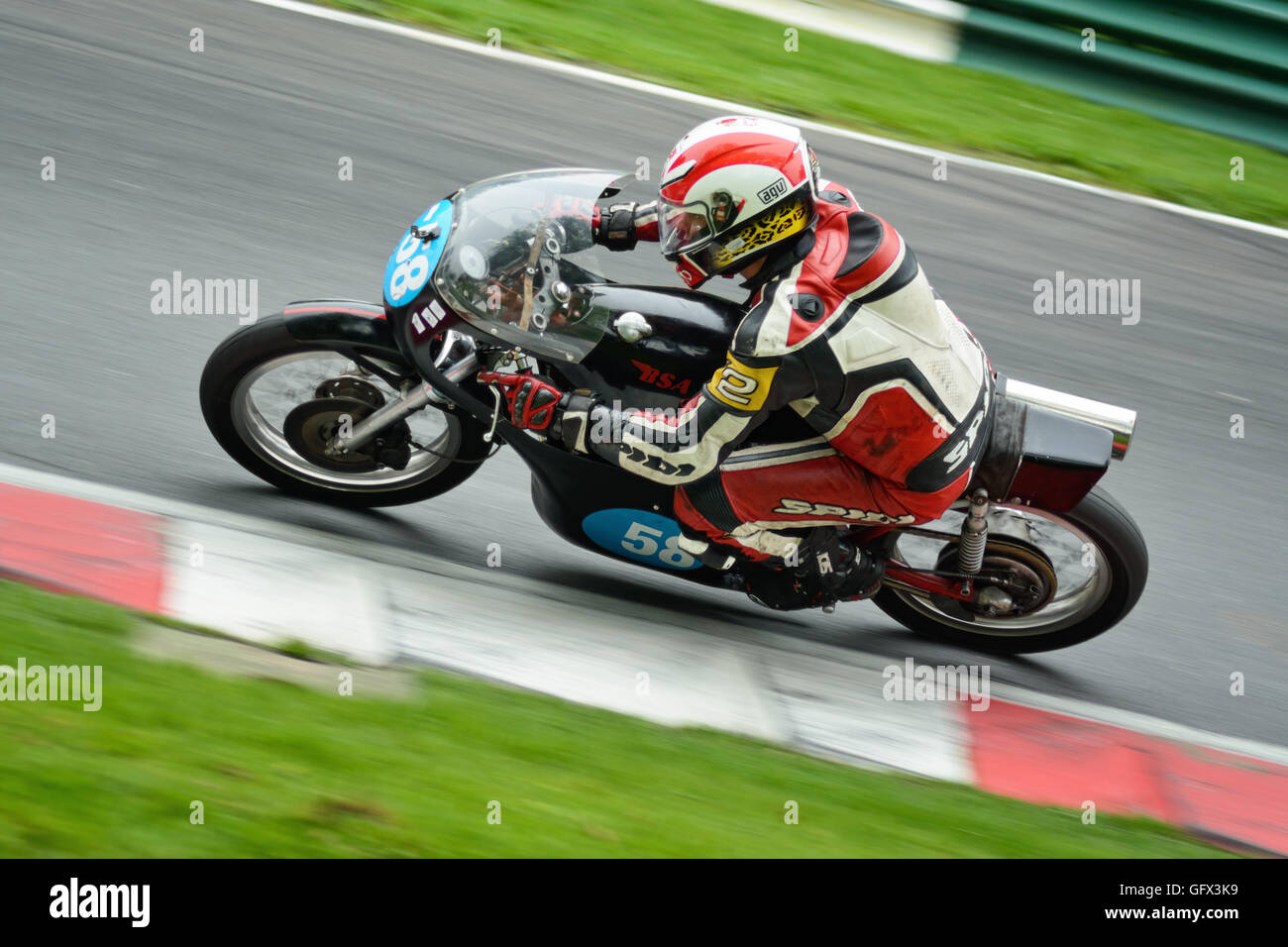 Classic Motorcycle Racing Stock Photo - Alamy
