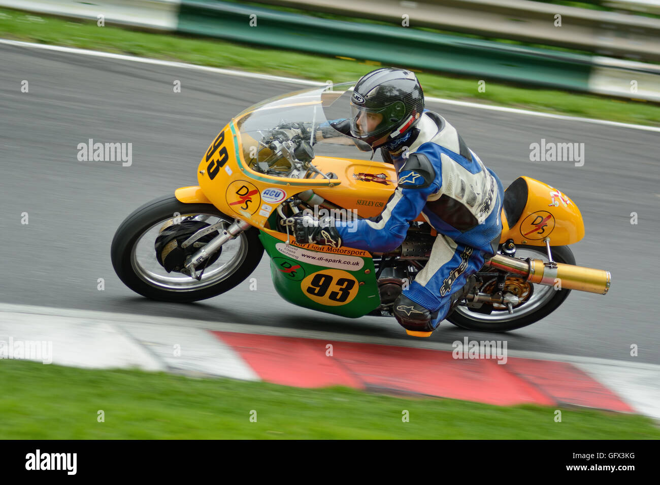 Classic Motorcycle Racing Stock Photo - Alamy
