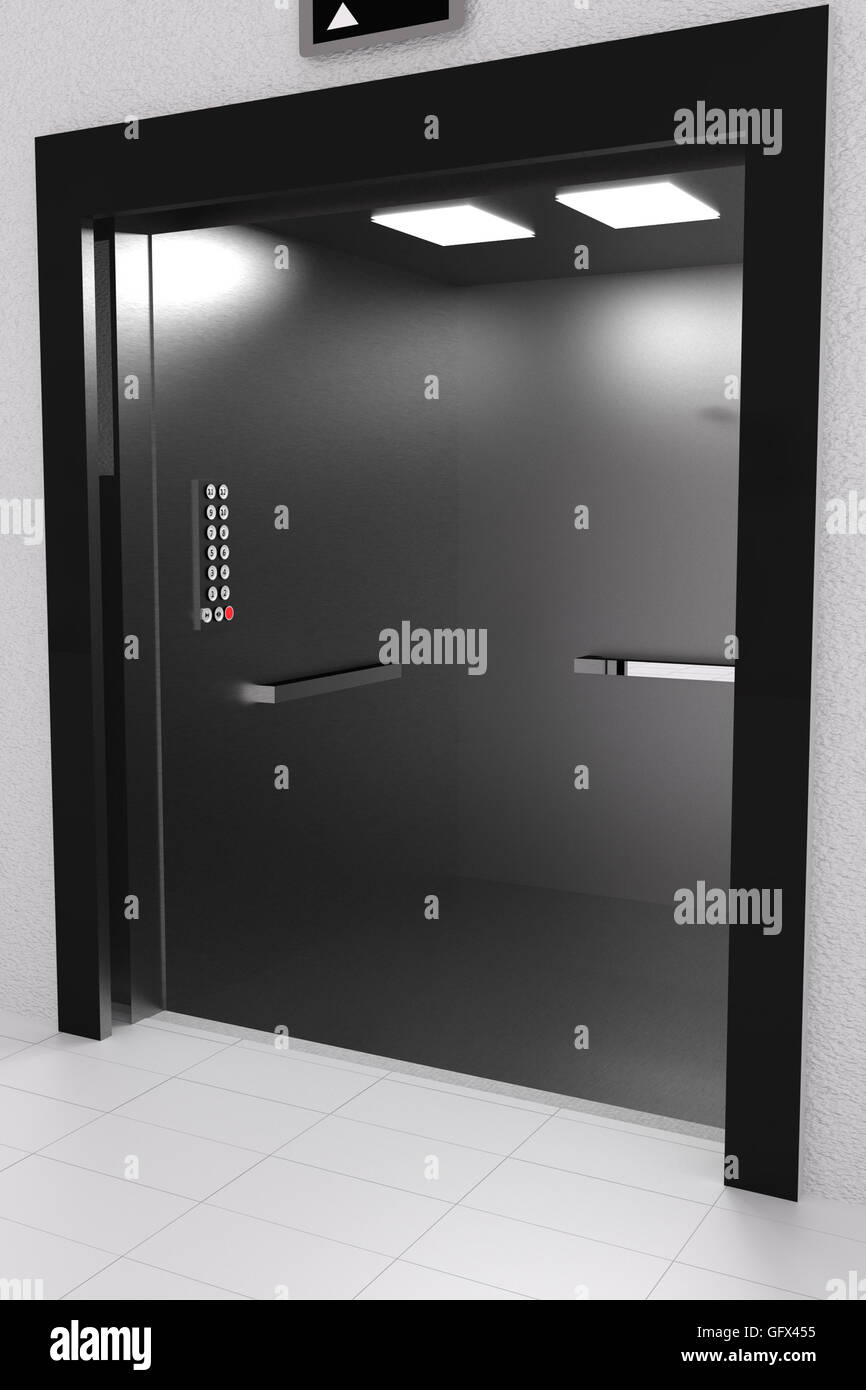 Metal lift doors hi-res stock photography and images - Alamy