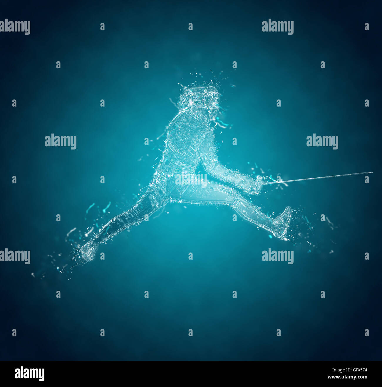 Fencer illustration hi-res stock photography and images - Alamy